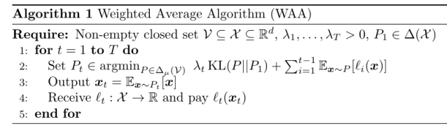The Weighted Average Algorithm – Parameter-free Learning and ...